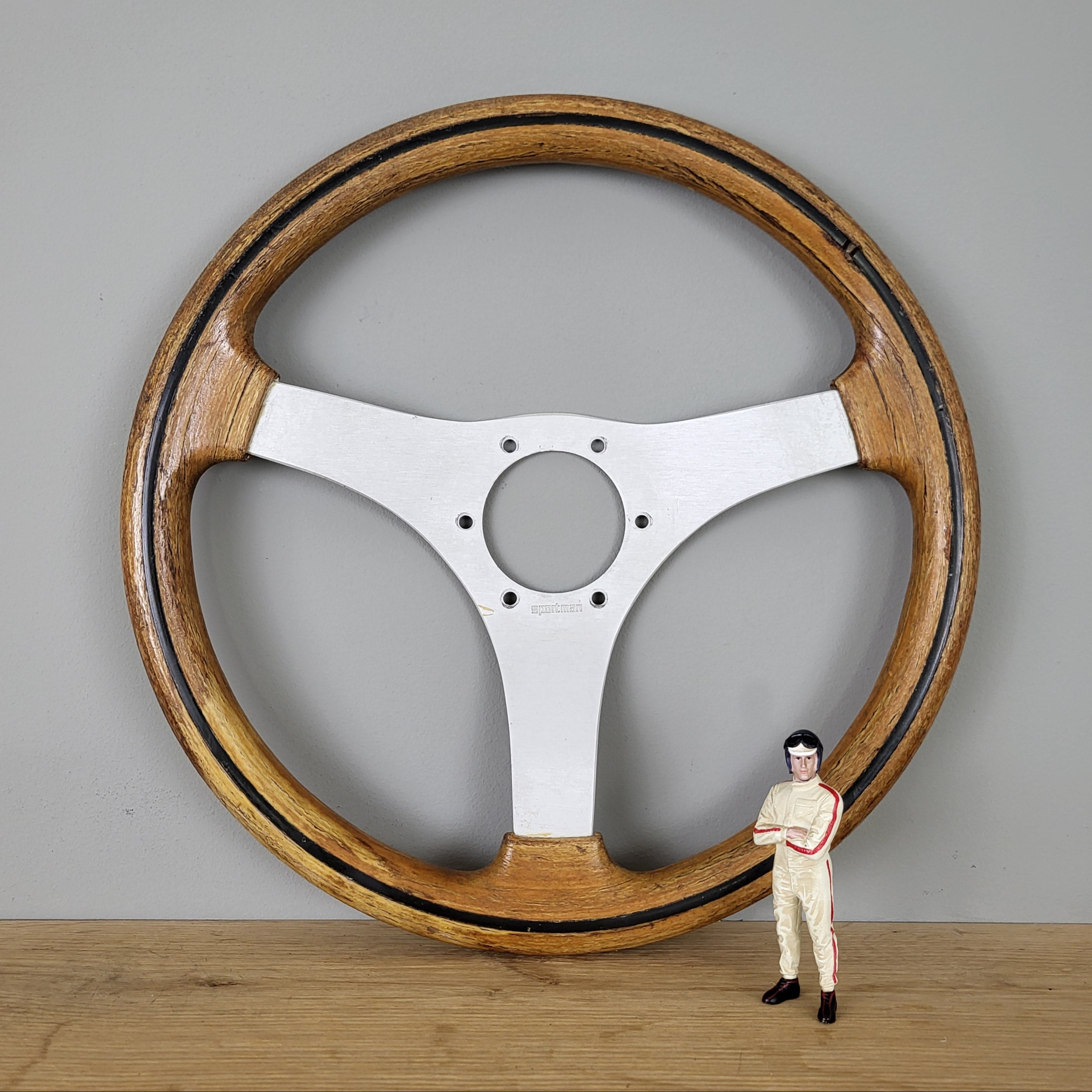 Sportman Italy wooden steering wheel (1982) – Classic Steering Wheel Shop